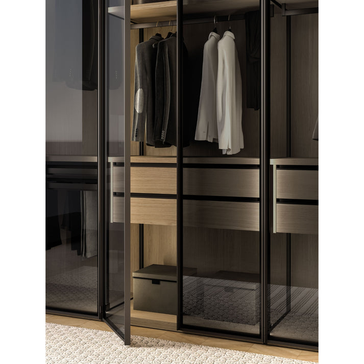 Night 15 Skeletro Wardrobe with Glass Doors | Orme Design – My Italian ...