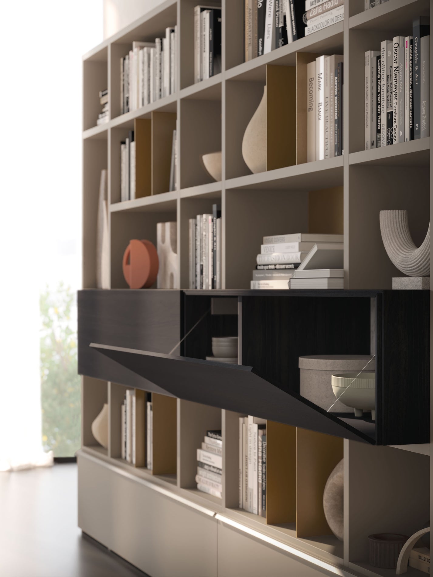Day 34-23 Logico Bookcase Wall Unit | Orme Design | Room Furniture – My ...