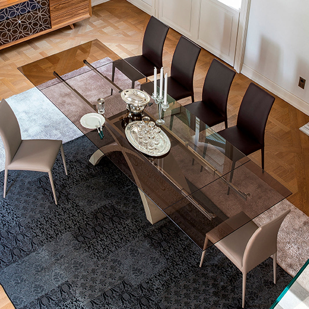 Extending Dining Tables | Modern Dining Tables | Glass Top Dining ...
