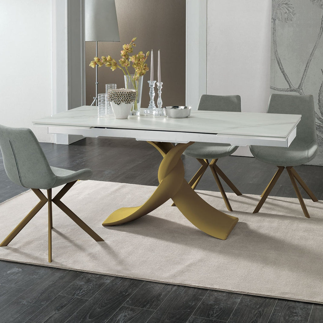 Extending Dining Tables | Modern Dining Tables | Glass Top Dining ...