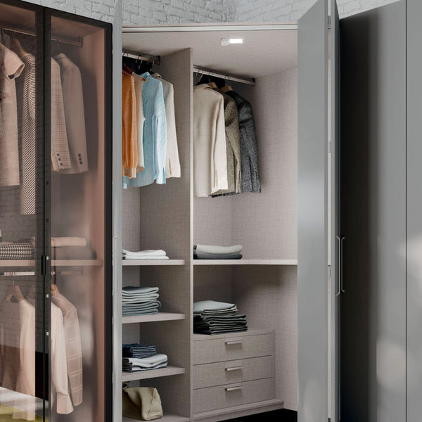 Hinged Door Wardrobe with Liscia Door & M10 Handle by Orme Light – My ...